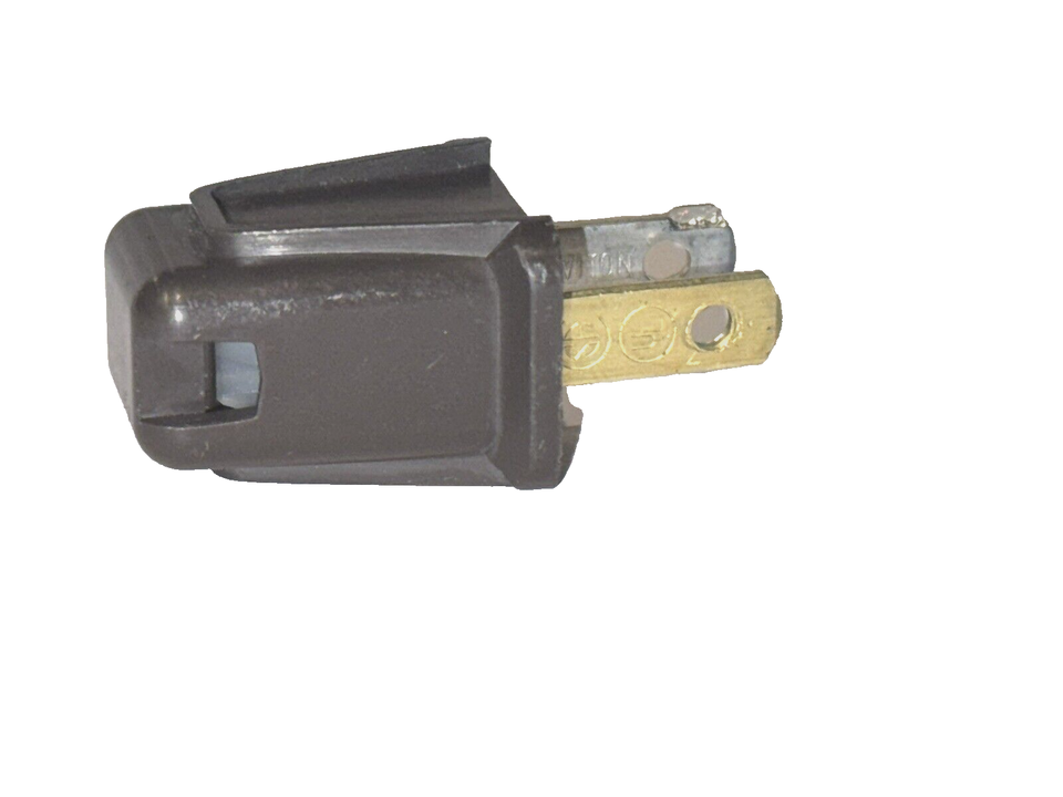 LEVITON BROWN 1-2-3 SNAP ON PLUG POLARIZED 18/2 SPT 1 LAMP CORD PLUG | eBay