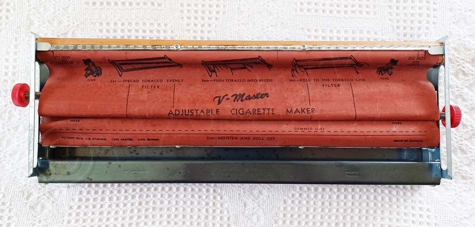 VTG V-Master Deluxe Cigarette Maker Rolling Machine, Orig Box, Papers ...