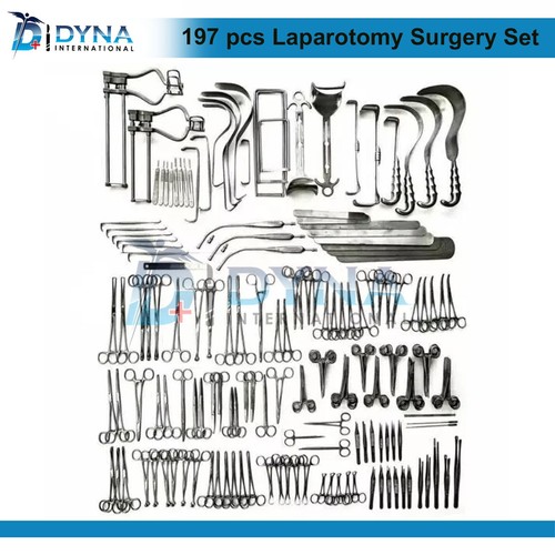 197 Pcs Laparotomy Abdominal Surgery Set Medical Surgical Instruments German Gr | eBay