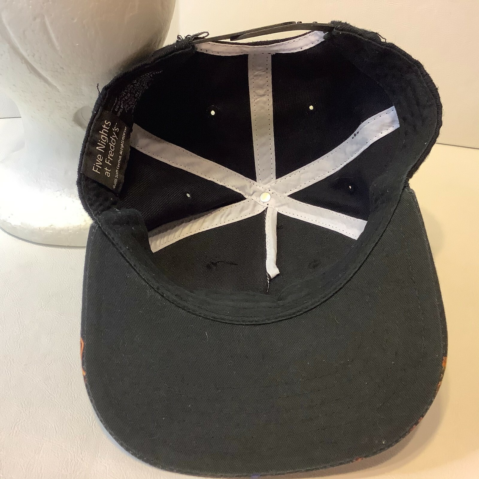 Five Nights At Freddy's Black Snapback Hat Ballcap 20… - Gem