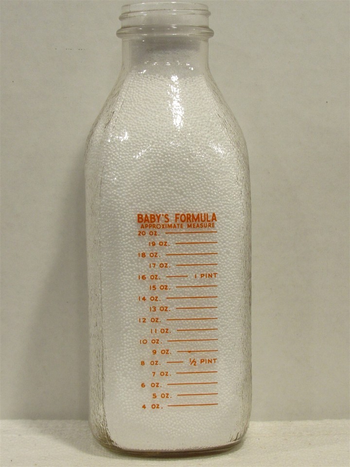 SSPQ Milk Bottle Marble Farms Dairy Syracuse NY Refrigerator Bottle ...