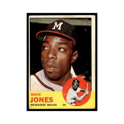 1963 Topps Mack Jones Milwaukee Braves #137 | eBay