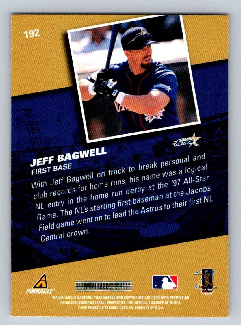 1998 Pinnacle - Goin' Jake #192 Jeff Bagwell for sale online | eBay