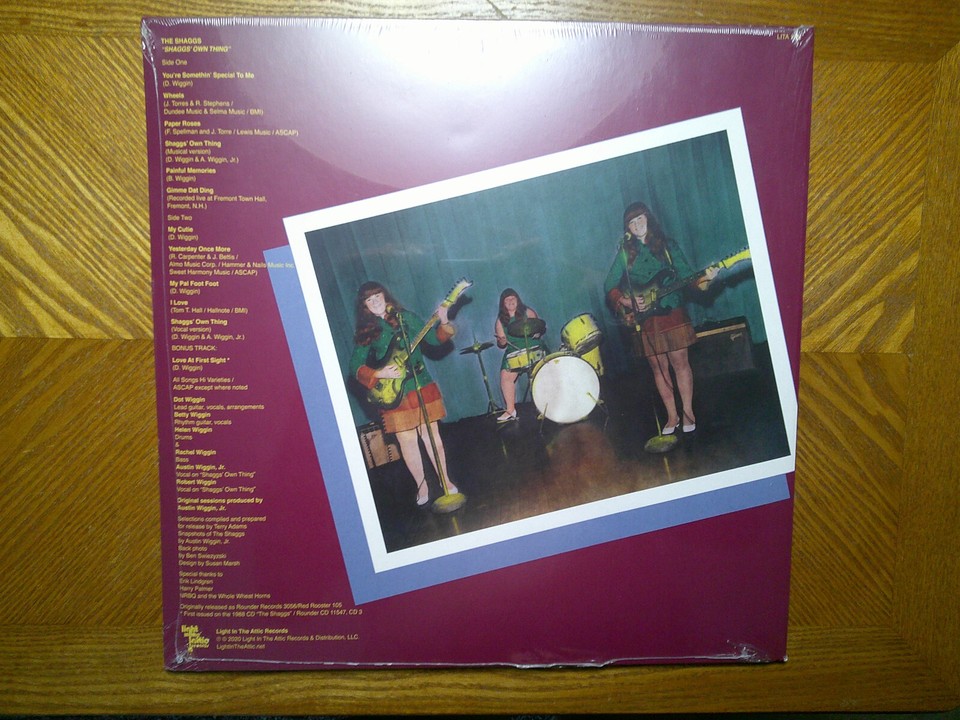 NEW SEALED YELLOW/MAROON VINYL LP RECORD/THE SHAGGS/SHAGGS OWN THING ...