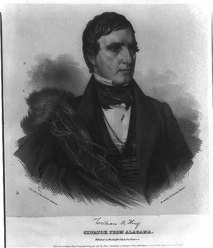 William Rufus DeVane King,1786-1853,Senator from Alabama,Vice President ...