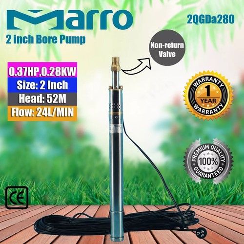 MARRO Stainless Steel 2 inch Screw Bore Pump Deep Well upto 52m head | eBay