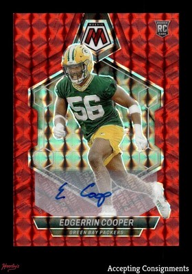 2024 Panini Mosaic Red #344 Edgerrin Cooper RC ROOKIE AUTO 085/199 ...