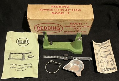 Redding Model #1 Powder and Bullet Beam Scale for Reloading/handloading ...