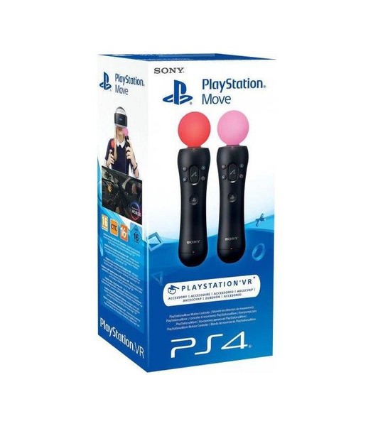 Sony PlayStation Move Wand Doble Pack para Sony PlayStation 4 - Negro ...
