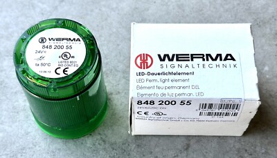 New WERMA 848 200 55 Green LED Stack Light With Box Original Packaging ...