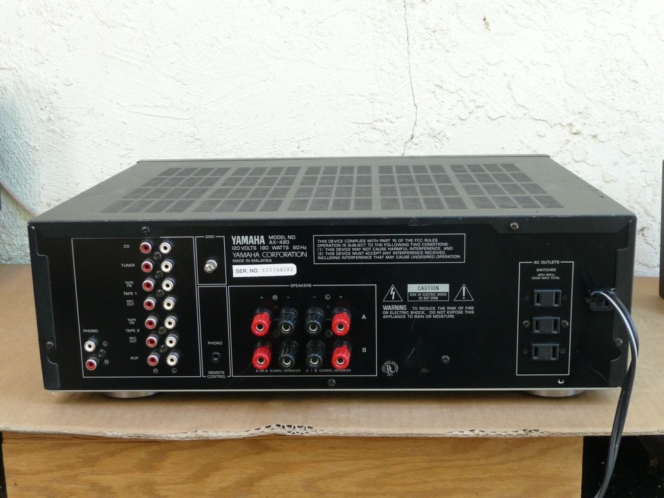 Vintage Yamaha AX 490 170-watt Stereo Integrated Amplifier w Remote | eBay