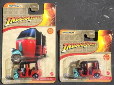 Matchbox MBX Tangiers Tuk Tuk 51/100 Indiana Jones Short Card And Long ...