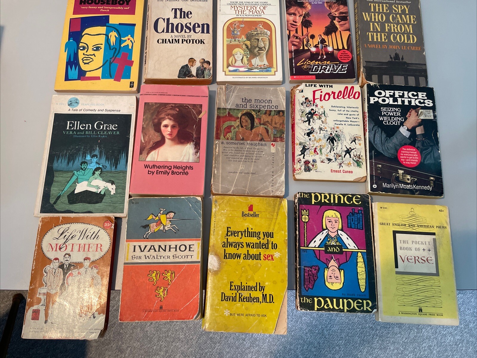 Lot of 12 Famous Old Paperback Books | eBay