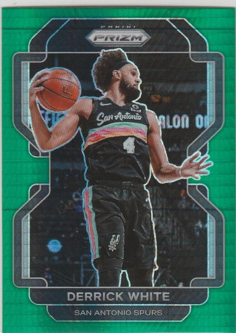 2021-22 Panini Prizm - Derrick White #19 Green Hyper Prizm for sale ...