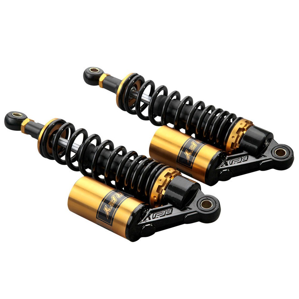 Pair 320mm Motorcycle Air Shock Absorbers 150cc~750cc Street Bikes ...