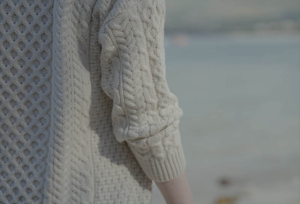 Irish Cardigan Sweater Women's Merino Wool Lumber Jacket by Aran ...