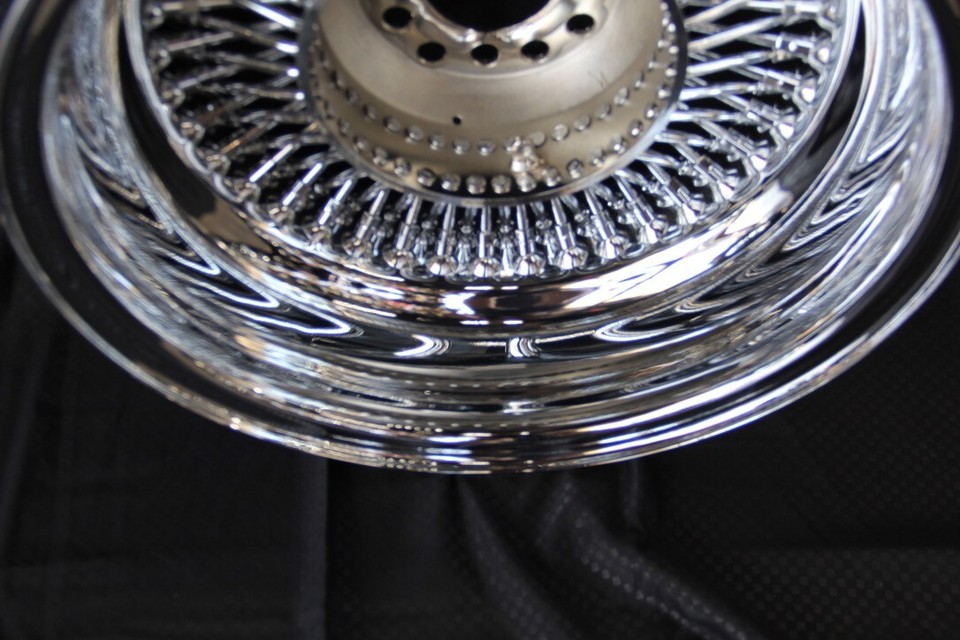 One New Single (1) Old Stock 15x7" Reverse Deep Dish 4 lug Chrome 80 ...