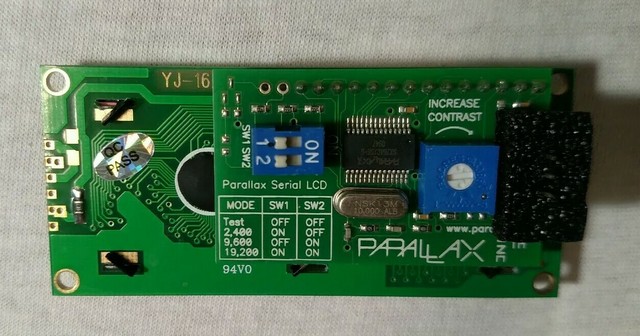 Parallax 2x16 Serial LCD Non-backlit #27976 Yj-162a for sale online | eBay