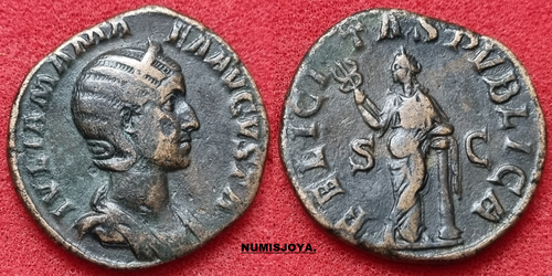 Year 235. Julia Mamaea Sestercio Bronze CONGRATULATIONS PVBLICA. 20.84 ...