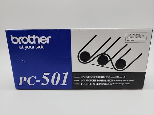 Genuine OEM Brother PC-501 Black Standard Yield Fax Cartridge FAX-575 BRAND NEW | eBay