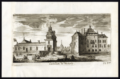 Antique Print-CASTLE-CASTELLUM-PRINCES DE MERODE-WESTERLO-BELGIUM-Le ...