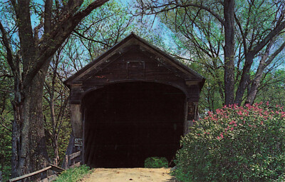 Postcard Old Covered Bridge Perkinsville Vermont | eBay