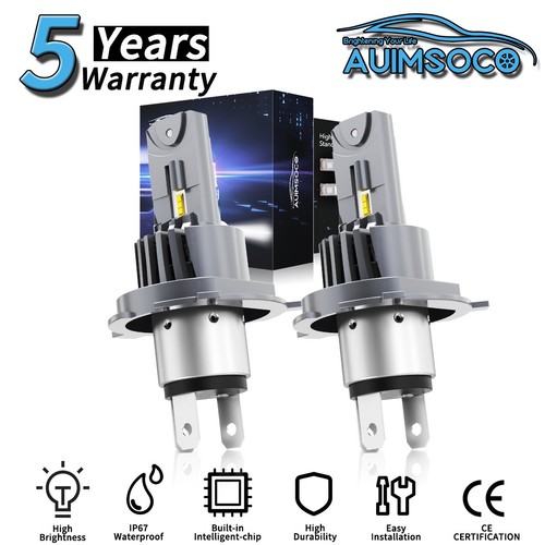 For Dodge B2500 1995-1998 H4/9003 LED Headlight Bulbs High Low Beam ...