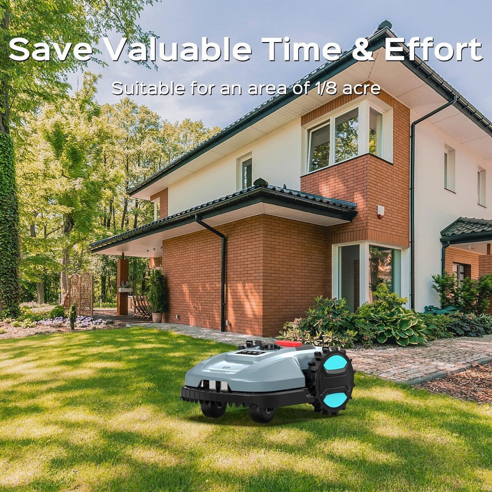 Robotic Lawn Mower, Smart Robot Lawnmower with Obstacle Avoidance ...