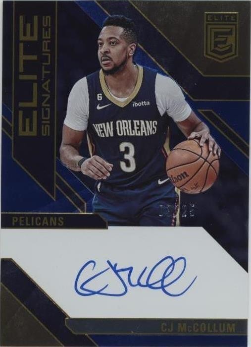 2023-24 Donruss Elite - Elite Signatures C.J. McCollum #ES-CJM Blue /25 ...
