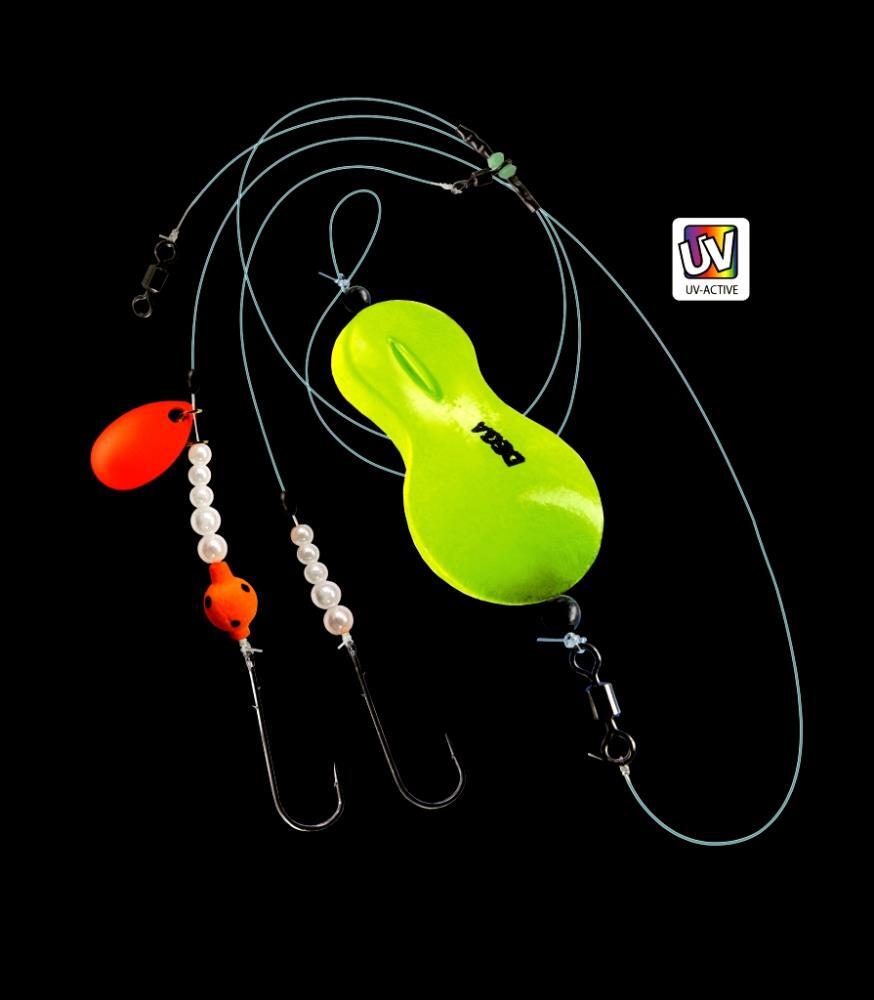 DEGA UV-aktiver Inline-Butt-Löffel 60g-100g Buttlöffel-Vorfach Buttvorfach Rig | eBay.de