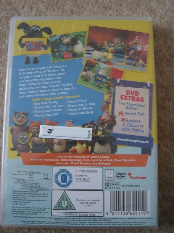 Timmy Time - No 1. Snapshot Timmy DVD - 8 new Timmy-tastic episodes ...