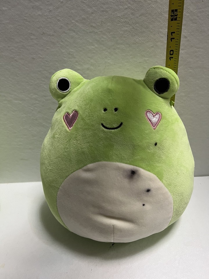 Squishmallow Valentines Philippe Soft Green Frog Heart Cheeks Very See ...