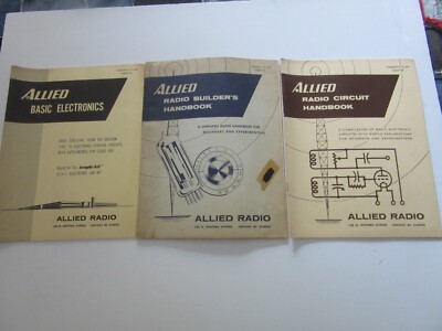 Lot of 3 vintage Allied Radio manuals 1961 | eBay
