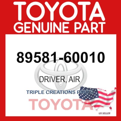 89581-60010 Genuine Toyota Driver Air Injection Control 8958160010 OEM ...