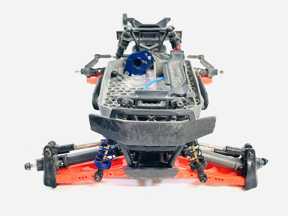 Traxxas Hoss 4x4 Roller Slider 1/10 Chassis Rc Truck With Upgrades | eBay