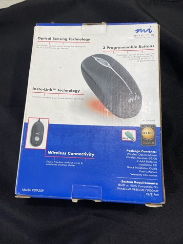 Micro Innovations PD950P Wireless Optical Mouse for sale online | eBay