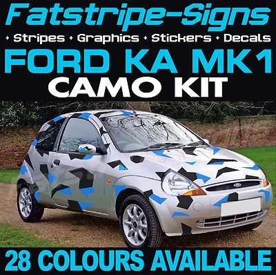 fits Ford KA Graphics Stickers Stripes Decals Car Vinyl ST RS Mk1 FULL ...