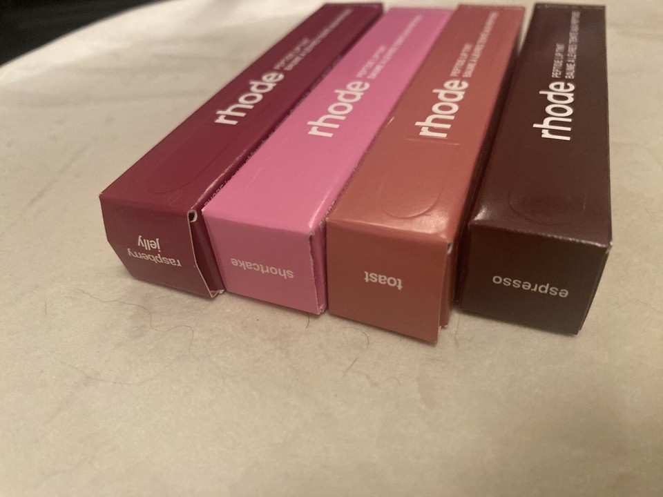 OBO Rhode Peptide Lip Tint in Toast Raspberry Shortcake Espresso Lip ...