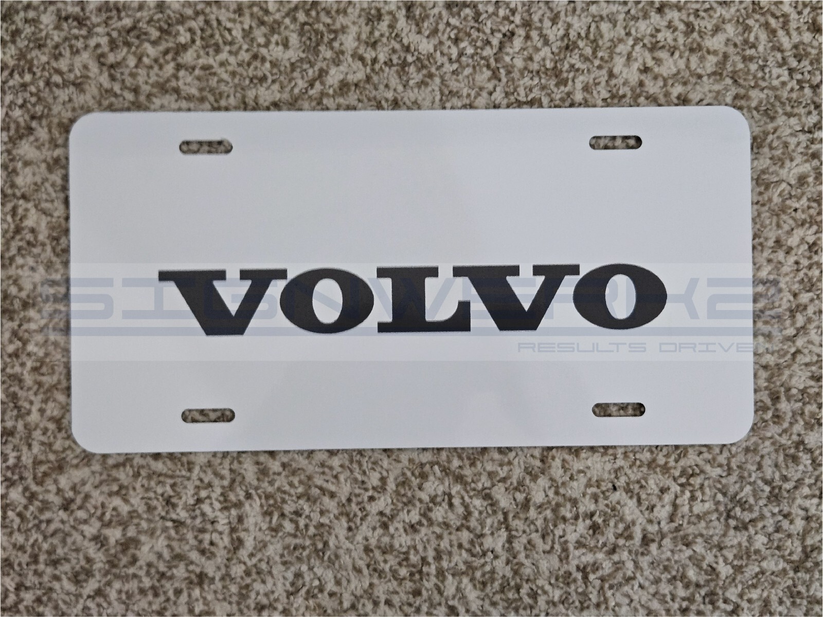 Volvo Black Vanity Plate metal novelty white plate | eBay