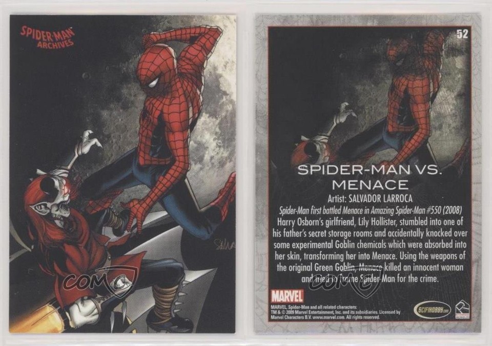 2009 Rittenhouse Marvel Spider-Man: Archives Spider-Man vs Menace #52 ...