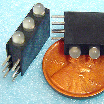 (15) 3-element LED Assembly - Bi-Polar, Bi-Color (polarity determines ...