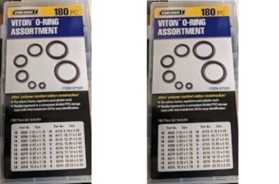 360 Piece Viton O-Ring Kit Excellent Protection High Heat Applications ...