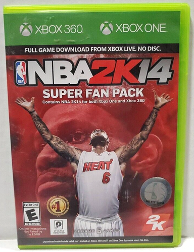 XBOX ONE XB1 NBA 2K14 Video Game Code SUPER FAN PACK 2014 basketball kobe | eBay