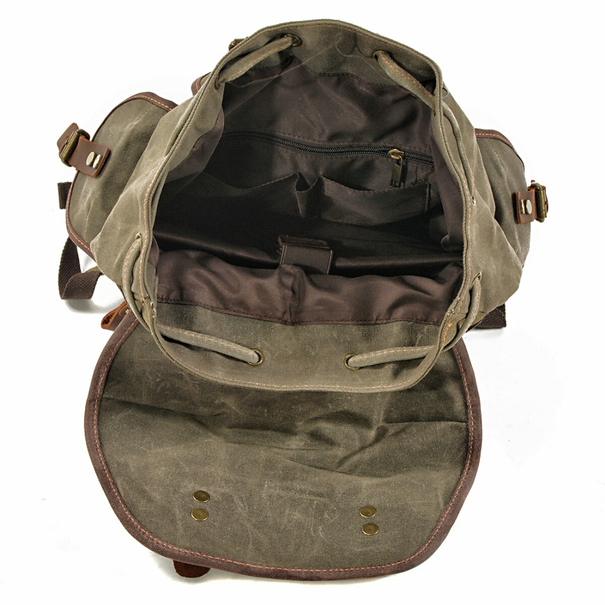 Motorcycle Backpack / Canvas bag Craftride Vintage RG8 20L green | eBay UK