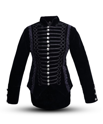 Women's Velvet Gothic Tailcoat - Ladies Vintage Victorian Jacket Emo ...