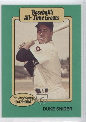 1987 Hygrade Baseball's All-Time Greats Duke Snider (Batting) HOF | eBay