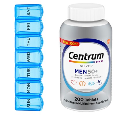 Centrum Silver Mens 50 Plus Vitamins, Multivitamin Supplement, 200 Ct ...