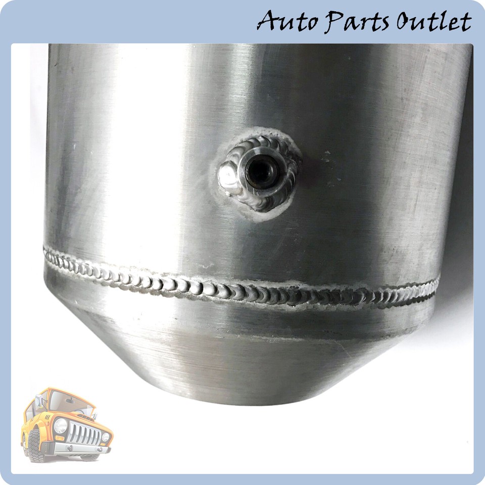 New 11 Gallons 10" x33" End Fill Spun Aluminum Gas Tank 1/4 NPT Offset ...