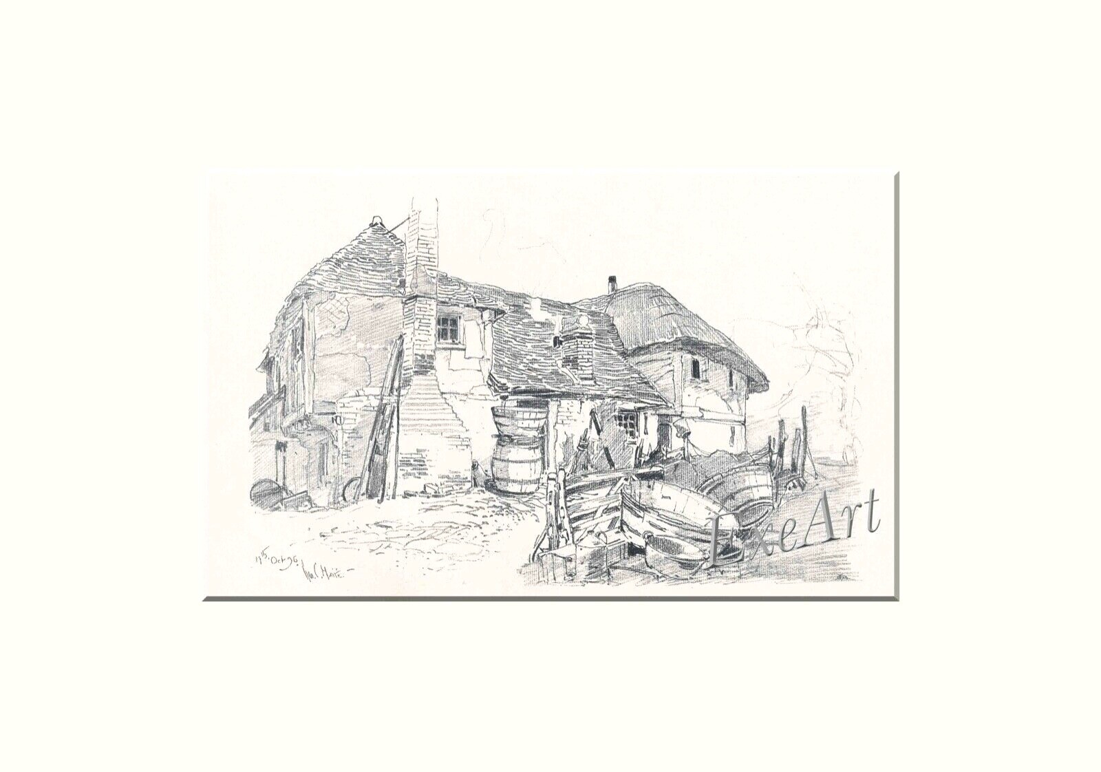 Ringwold Ringwould Eastry Kent England Litho Pictures George C Haite ...