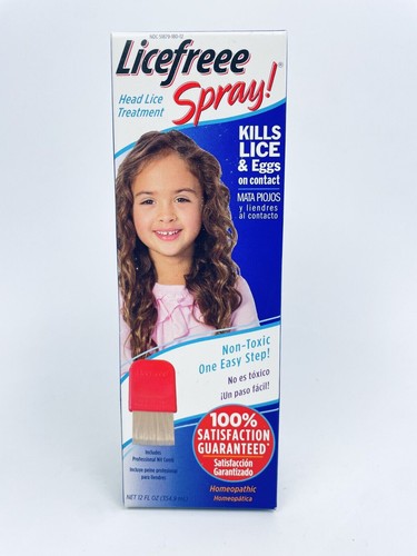 NEW 12 Fluid Ounce LicefreeE Spray Head Lice Treatment Bottle w Metal ...